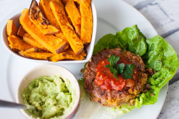 Clean Eating falafel burger recipe - Ready in 10 mins