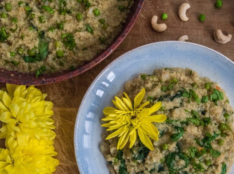 Dairy free quinoa risotto recipe - Easy, tasty and takes only 30 minutes!