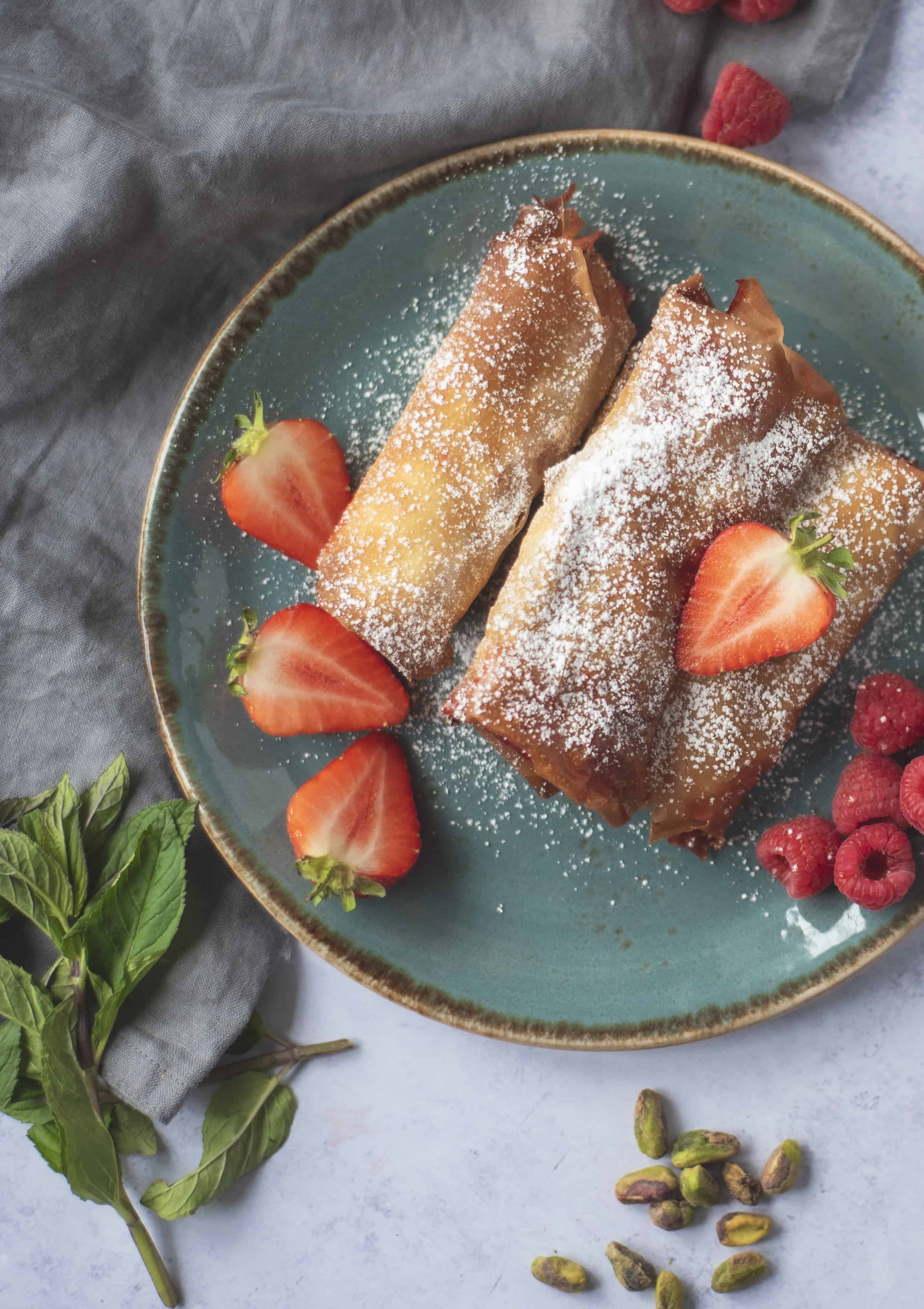 Peppermint Spring Rolls - Easy & Vegan