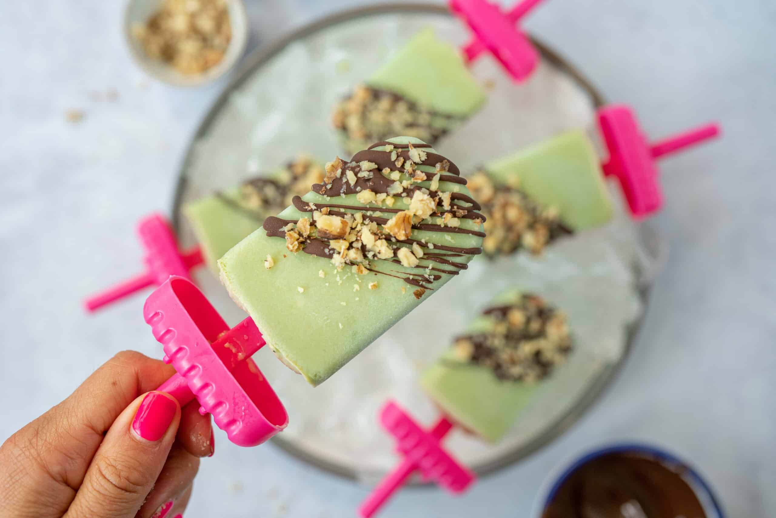 Avocado Ice Lollies - Vegan, Gluten-Free and Only 5 Ingredients Needed